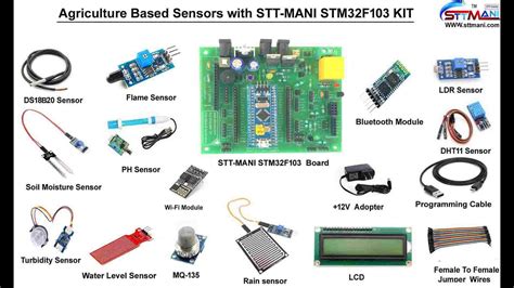 Introduction Of Agriculture Based Sensors With Stt Mani Stm32f103 Base