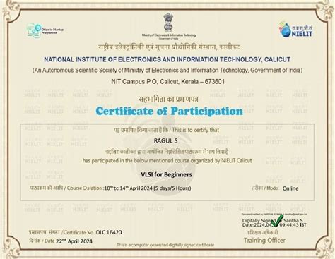 ragul s on linkedin vlsi fpga nielit