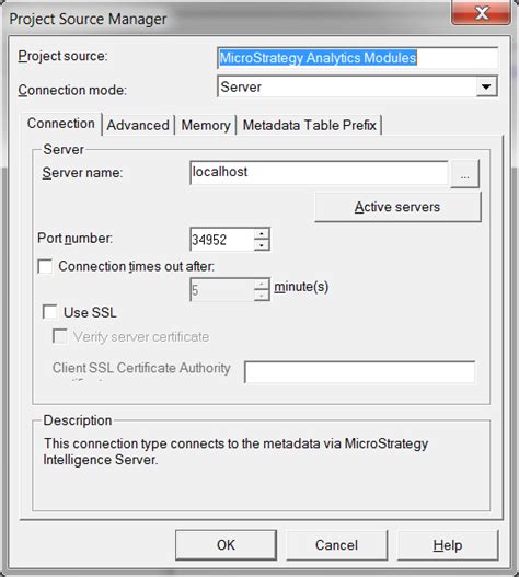 Microstrategy Configuring Project Connectivity Crackerzin