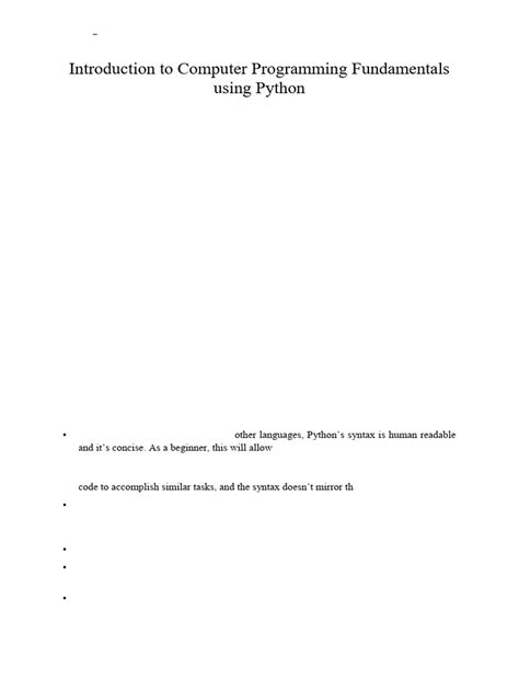 E22 Lecture 3 Notes Python Basics Pdf Computer Programming