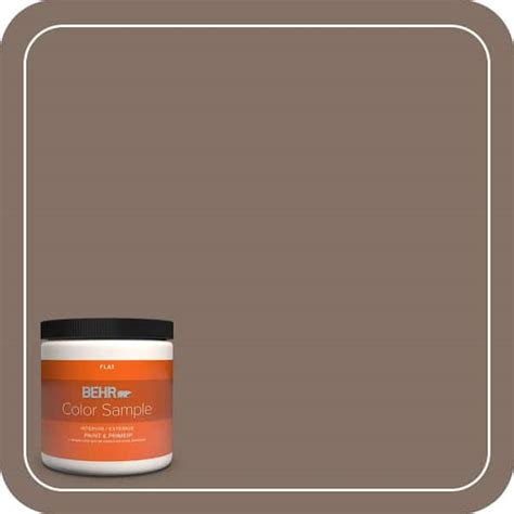 Behr Premium Plus 8 Oz Ppu5 17 Cardamom Spice Flat Interior Exterior