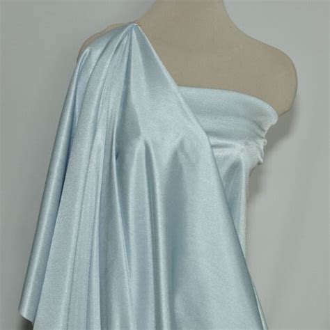 Nylon Tricot Stretch Denier Powder Blue Sheer Fabric Slips