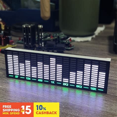 LED Music Spectrum Display Analyzer Amplifier Audio Level Indicator Music Shopee Malaysia