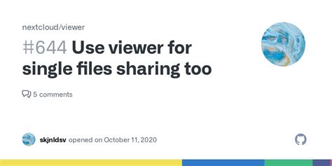 use viewer for single files sharing too · issue 644 · nextcloud viewer