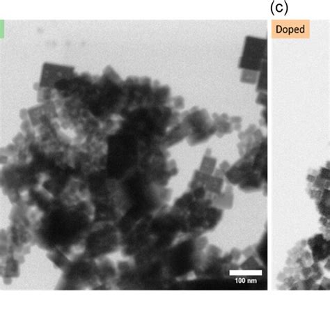 A Grain Size Distribution And Stem Image Analysis Of B Undoped And C Download Scientific