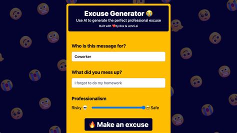 excuse generator
