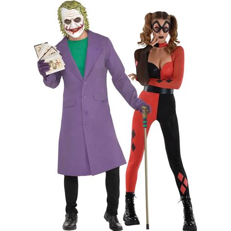Red And Black Joker Costume For Women