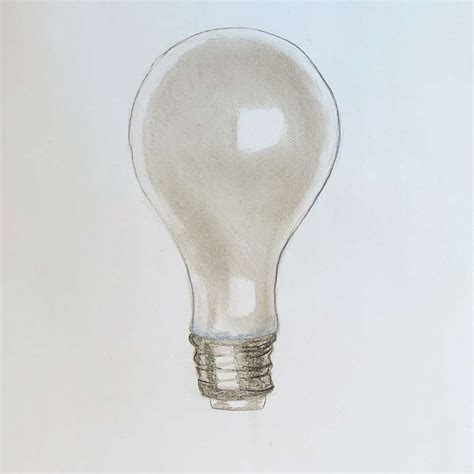 How To Draw A Lightbulb With Shading Tips Basicdraw Com