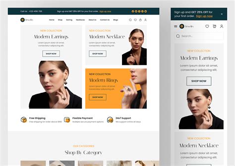 Jewelry Store Ecommerce Website Uiux Design Figma Web Design By Insightlancer Medium
