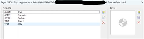 Error Id3v23 Header Parse Error Support Mp3tag Community