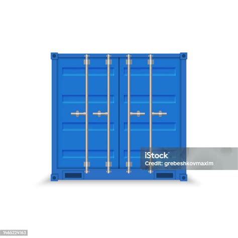 3d 파란 화물선 콘테이너 0명에 대한 스톡 벡터 아트 및 기타 이미지 0명 금속 나무 상자 Istock