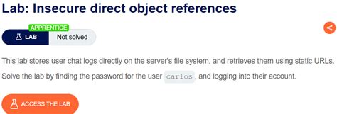 Insecure Direct Object References Writeup Cyberhubes