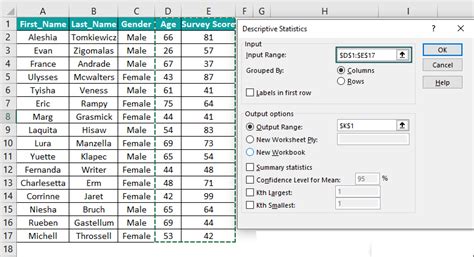 Descriptive Statistics In Excel How To Use And Interpret
