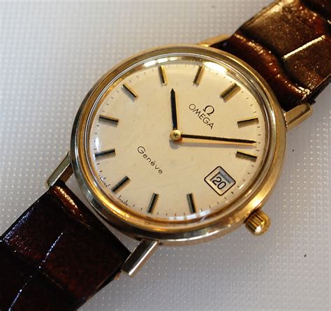 Sold 1974 Omega Geneve 9k Gold Automatic Birth Year Watches
