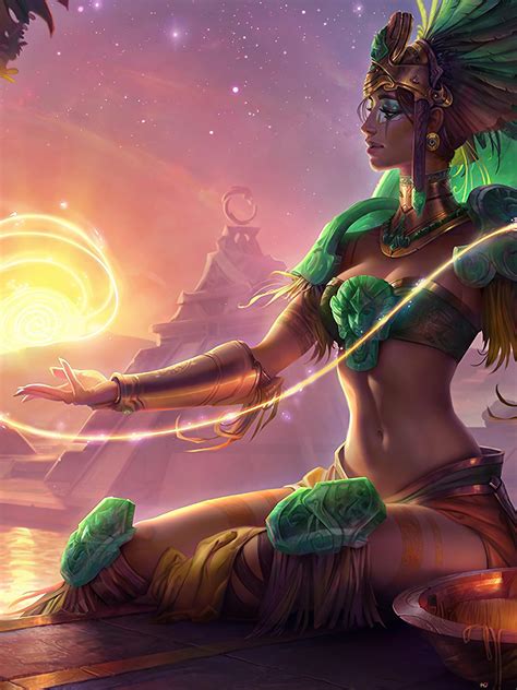 League Of Legends Lol Sun Goddess Karma 4k Wallpaper Download