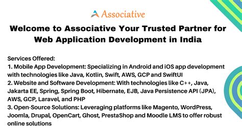 Welcome To Associative Your Trusted Partner For Web Application