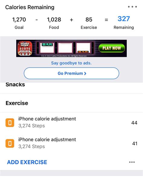 double input r myfitnesspal
