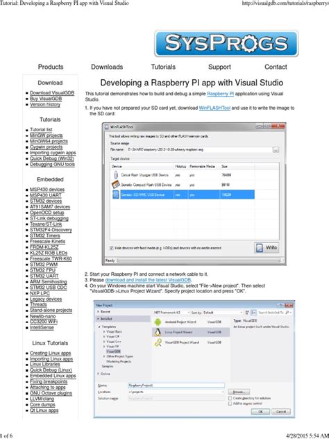 Tutorial Developing A Raspberry Pi App With Visual Studio Pdf Pdf