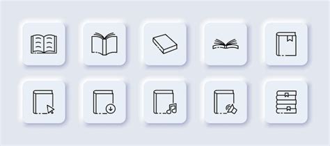 Premium Vector Books Set Icon Paper Ebook Magazine Flipping Open