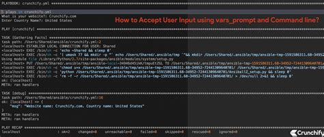 Ansible How To Accept User Input Using Varsprompt And Command Line
