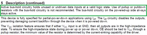 Sn74lvch16t245 How Do I Configure Unused Input And Output Pins Logic Forum Logic Ti E2e