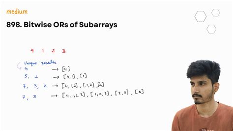 🔍 898 Bitwise Ors Of Subarrays Hashset Java Explanation Youtube