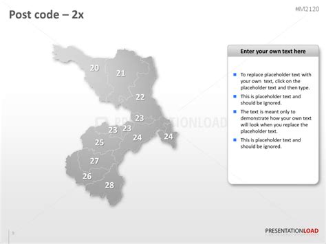 PowerPoint Map Austria With ZIP 2 Digits PresentationLoad