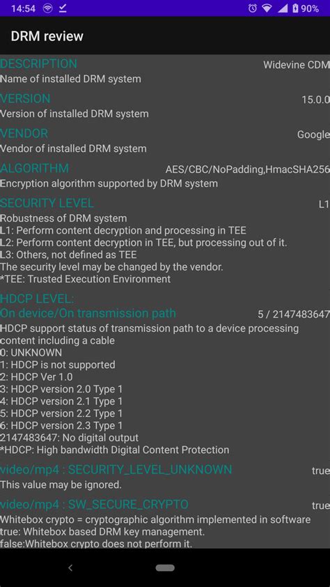GitHub Espio DRMreview Android Application For Checking Security Level Of DRM And HDCP