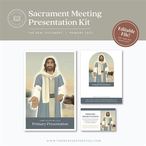2023 Primary New Testament Primary Presentation Kit The Red Headed Hostess