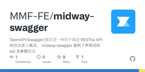 GitHub MMF FE midway swagger OpenAPI Swagger 规范是一种用于描述 RESTful API 的强大定义格式 midway swagger