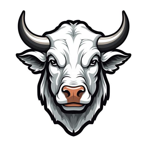 Gambar Desain Maskot Sapi Yang Berani Elemen Grafis Png Unduhan