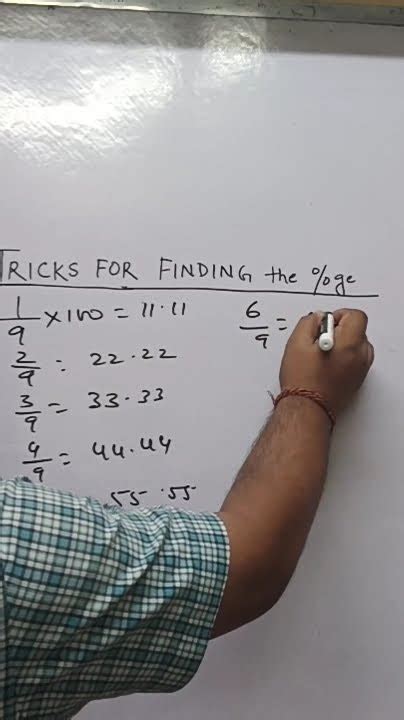 Tricks For Percentage Youtube