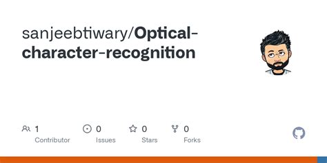 Github Sanjeebtiwary Optical Character Recognition