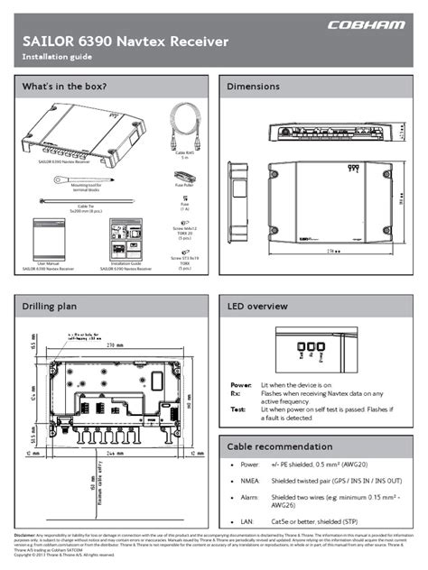 310 Navtex Cobham Sailor 6390 Quickref Manual Pdf Computer