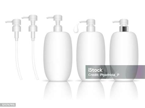 디스펜서 펌프 화장품 플라스틱 병 젤 로션 크림 샴푸 목욕 거품용 액체 용기 뷰티 제품 패키지 벡터 그림입니다 라벨에 대한 스톡 벡터 아트 및 기타 이미지 Istock