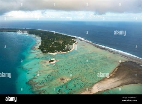 Rangiroa Atoll In The Tuamotus French Polynesia Appears With Its