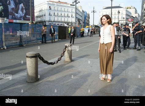 Isabel Diaz Ayuso At The Reception Of The Community Of Madrid To Real Madrid As Winners Of The