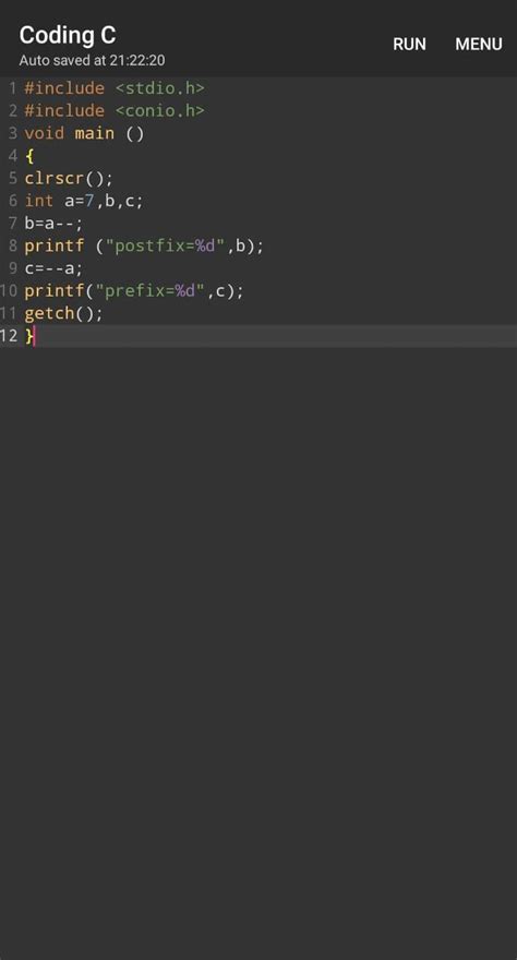 Roshan Kumar Singh On Linkedin Decrement Prefixpostfix Program
