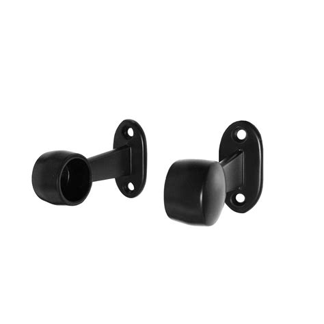 Towel Rail End Bracket Matt Black For 19mm Tube Miles Nelson