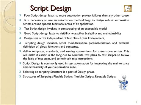 Automation Test Scripting Guidelines Ppt