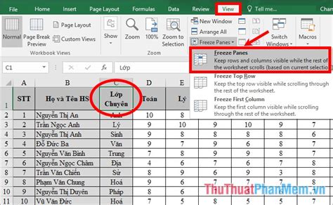 How To Fix Column And Header Rows In Excel 2007 2010 2013