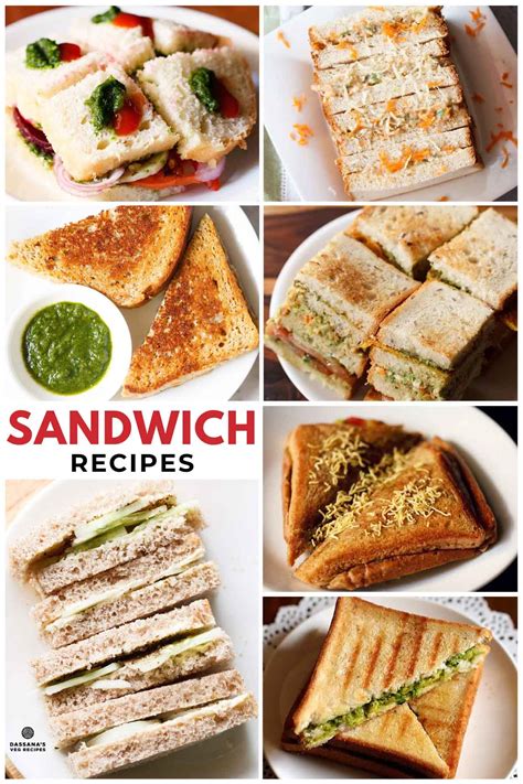 27 Sandwich Recipes Vegetarian Dassanas Veg Recipes