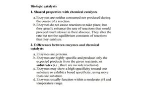Different Types Of Enzymes And Its Role And Impact PPT Free Download