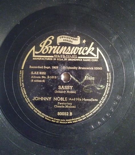 Sassy Johnny Noble And His Hawaiians Claude Malani Johnny Noble Free Download Borrow
