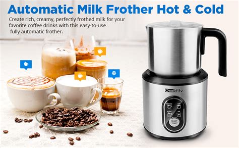 Milk Frother Machine 4 In 1 Detachable 316 Stainless Steel Hot And Cold