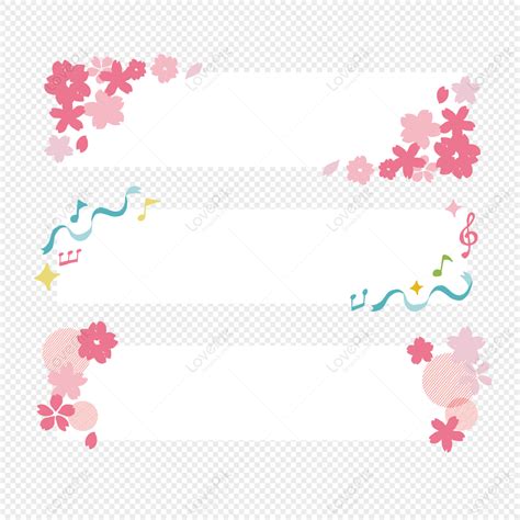 กรอบป้ายข้อความดอกไม้ Png สำหรับการดาวน์โหลดฟรี Lovepik