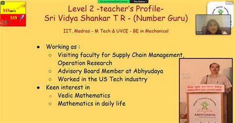 Valedictory Of Vedic Math Workshop For Sangeetha Sanje Portland Usa Held On 26th Aug 2022