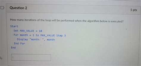 Solved What Is The Name Of The Counter Variable Also Known