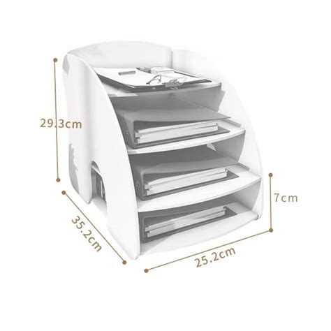 DIY File Rack Multi Layer Shelf Office Babe Desk Rak Paper Storage Desktop Storage Box Shelf