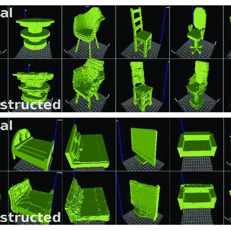 Examples Of Original Voxelized Objects Top And Their Download Scientific Diagram